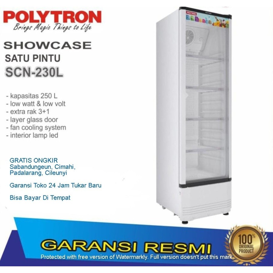 Jual POLYTRON SHOWCASE SCN230L SCN-230L | Shopee Indonesia