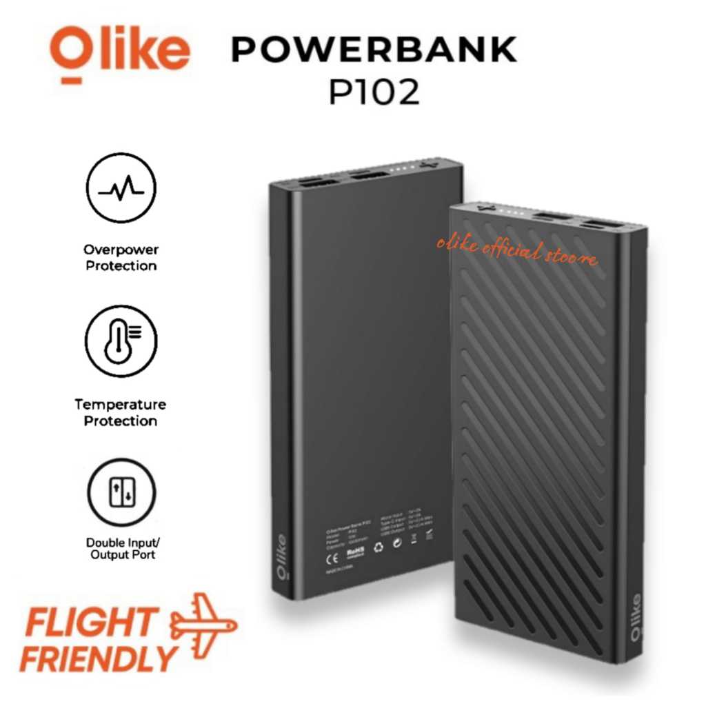 Jual OLIKE P102 Powerbank 10000mAh Dual Input Output Intelligent Chip ...