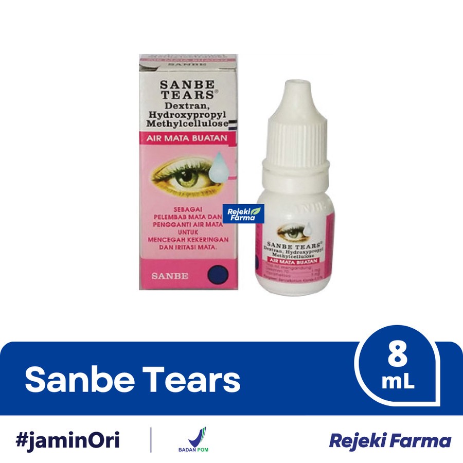 Jual Sanbe Tear ( Air Mata Buatan ) Obat Tetes Mata Tears 8 ml | Shopee ...