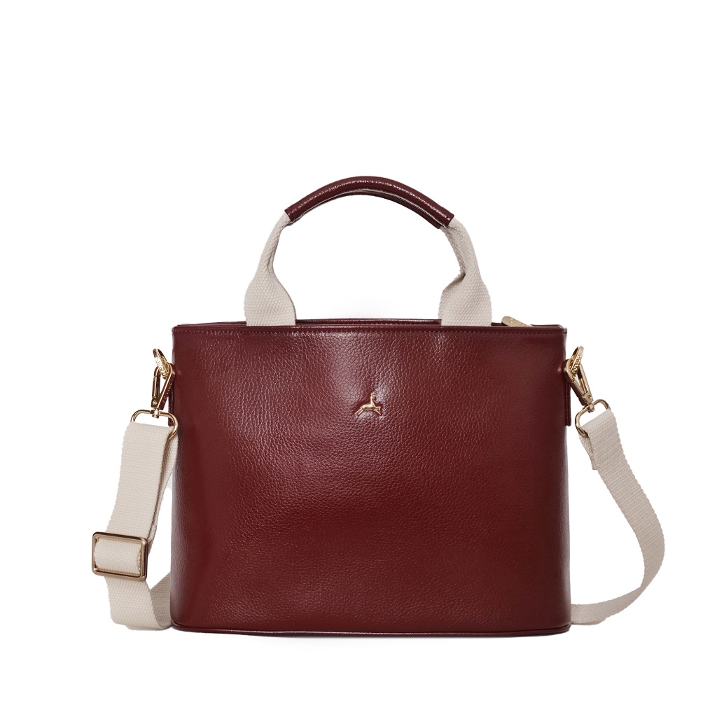 Jual POVILO NONA SLING BAG BURGUNDY | Shopee Indonesia