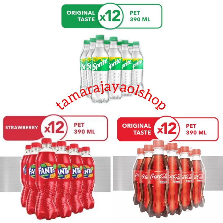 Jual MC47 SPRITE | COCA COLA | FANTA PET 390 ML x 12 BOTOL 8963 ...