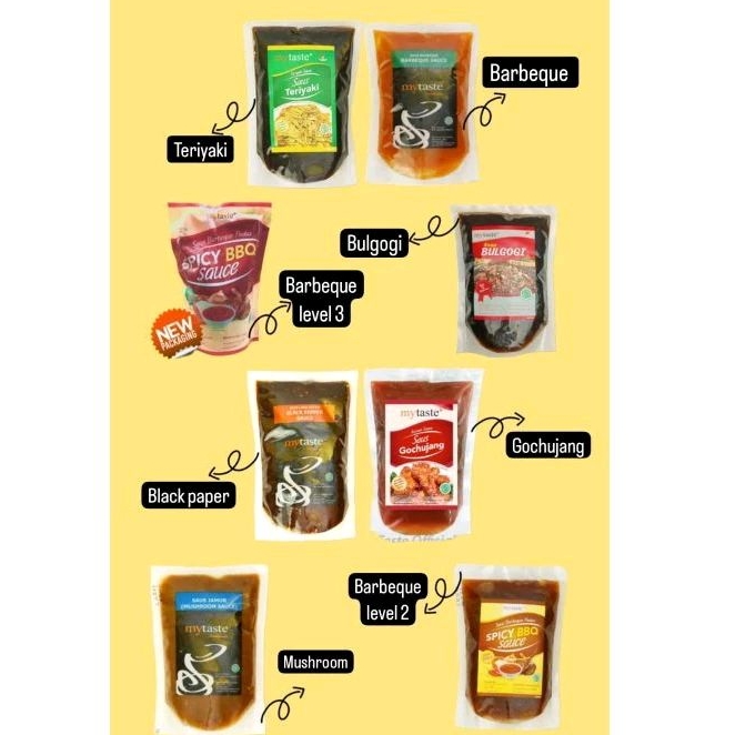 Jual My Taste Saus Barbeque Bbq Sauce Mytaste 500 Gr / Saos Mytaste ...