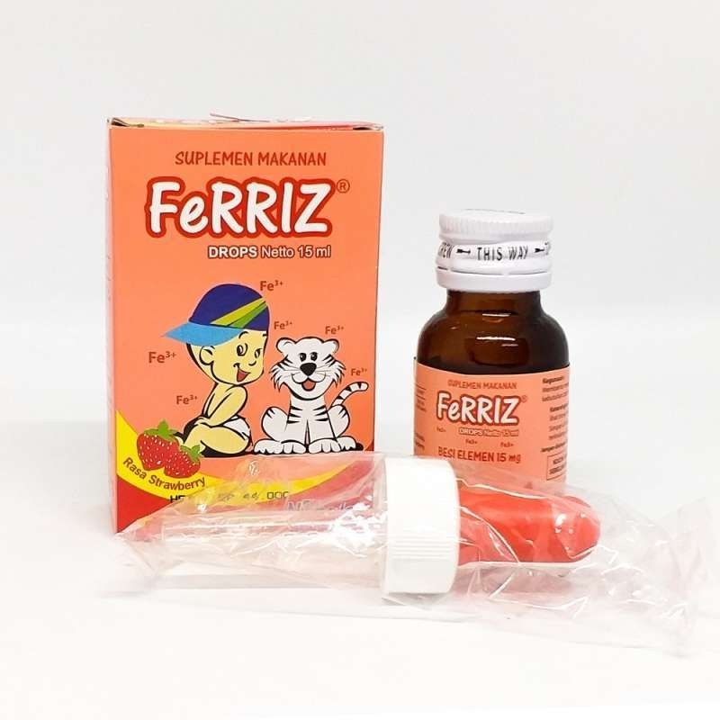 Jual Ferriz Drop Penambah Darah Suplemen Zat besi Anemia Anak dan Bayi ...