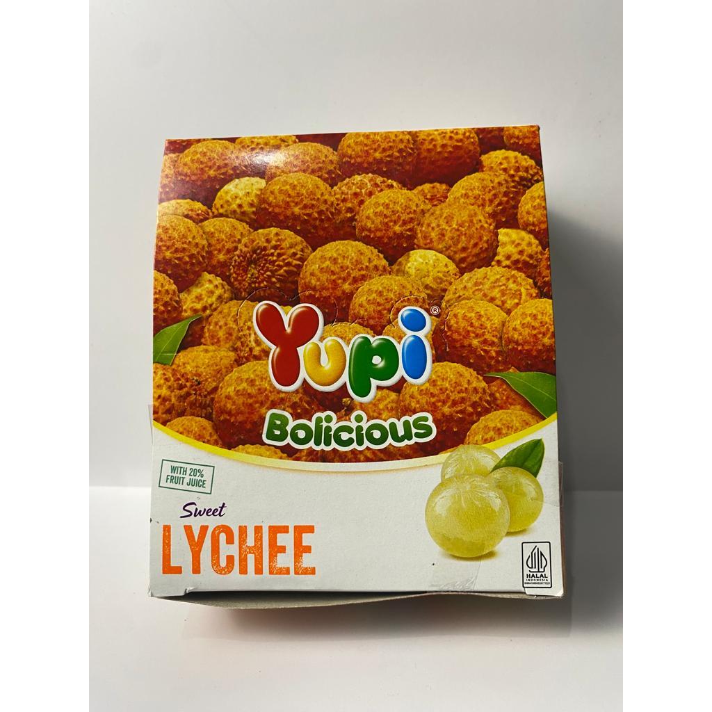 Jual Permen Yupi Jelly Gummy 500an Bolicious Lychee Leci 1 box isi ...