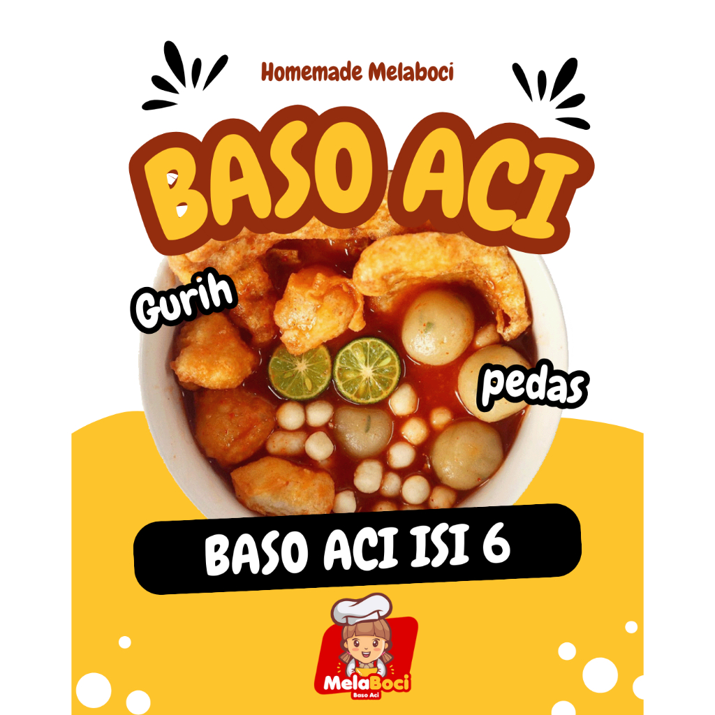 Jual BASO ACI INSTANT isi 6 Termurah tulang rangu ayam suwir teh shanty ...