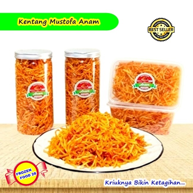 Jual Keripik Kentang Mustofa Anam 420gram, Kentang Goreng Kering Pedas ...