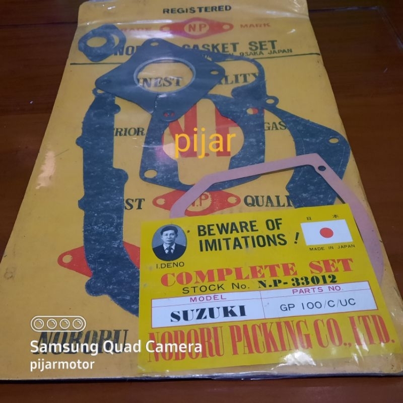 Jual Paking Fullset Full Set Suzuki GP 100 GP100 Noboru | Shopee Indonesia