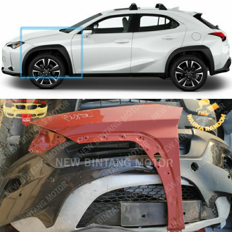 Jual Fender spakbor kiri lexus UX 200 2020 2023 original | Shopee Indonesia
