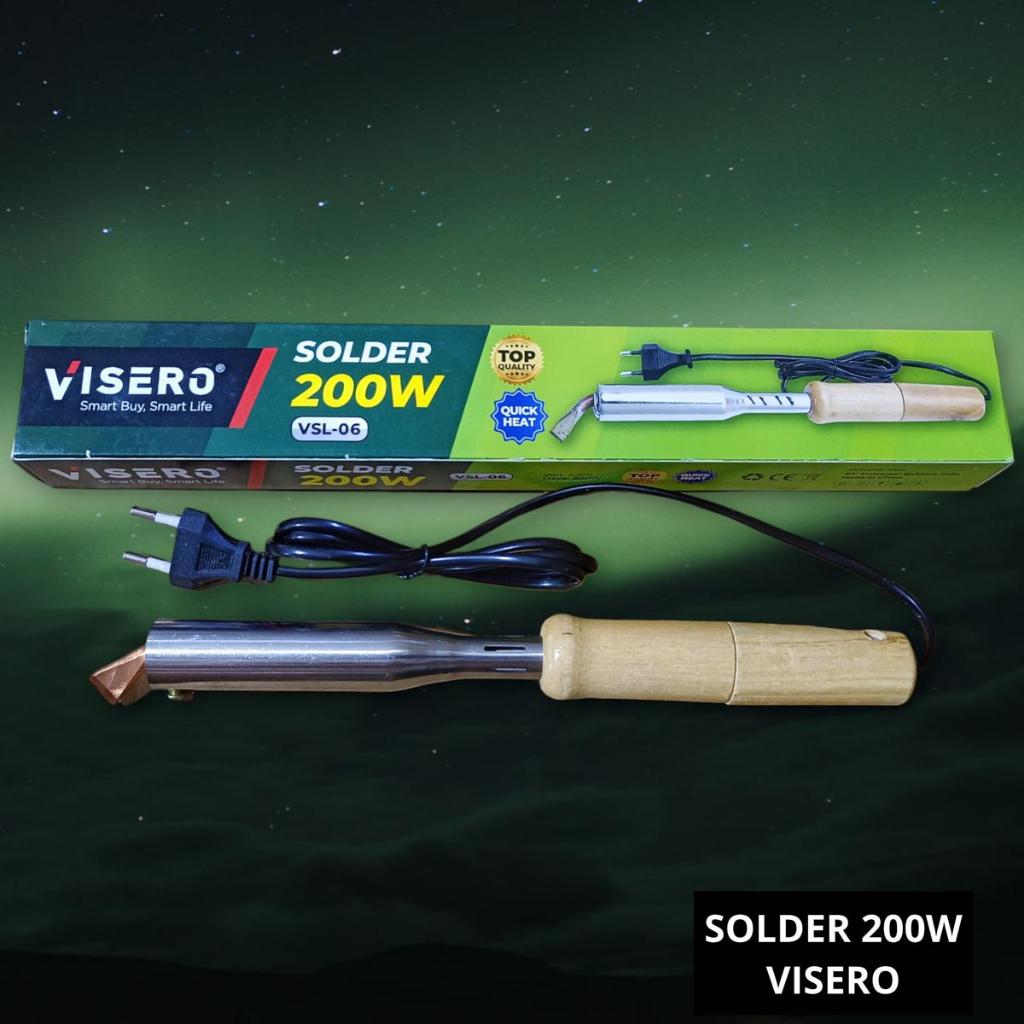 Jual Solder 200W Visero Gagang Kayu Model Mata Kapak / Bengkok 200 Watt ...