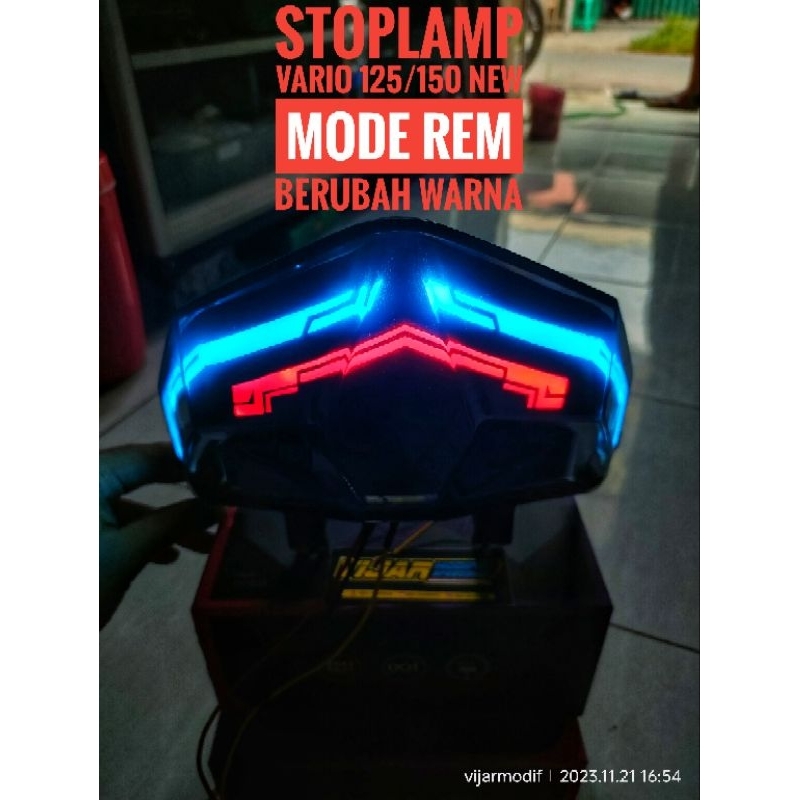Jual (ORIGINAL) (PNP) stoplamp new Vario 125/150 custom lazy running ...