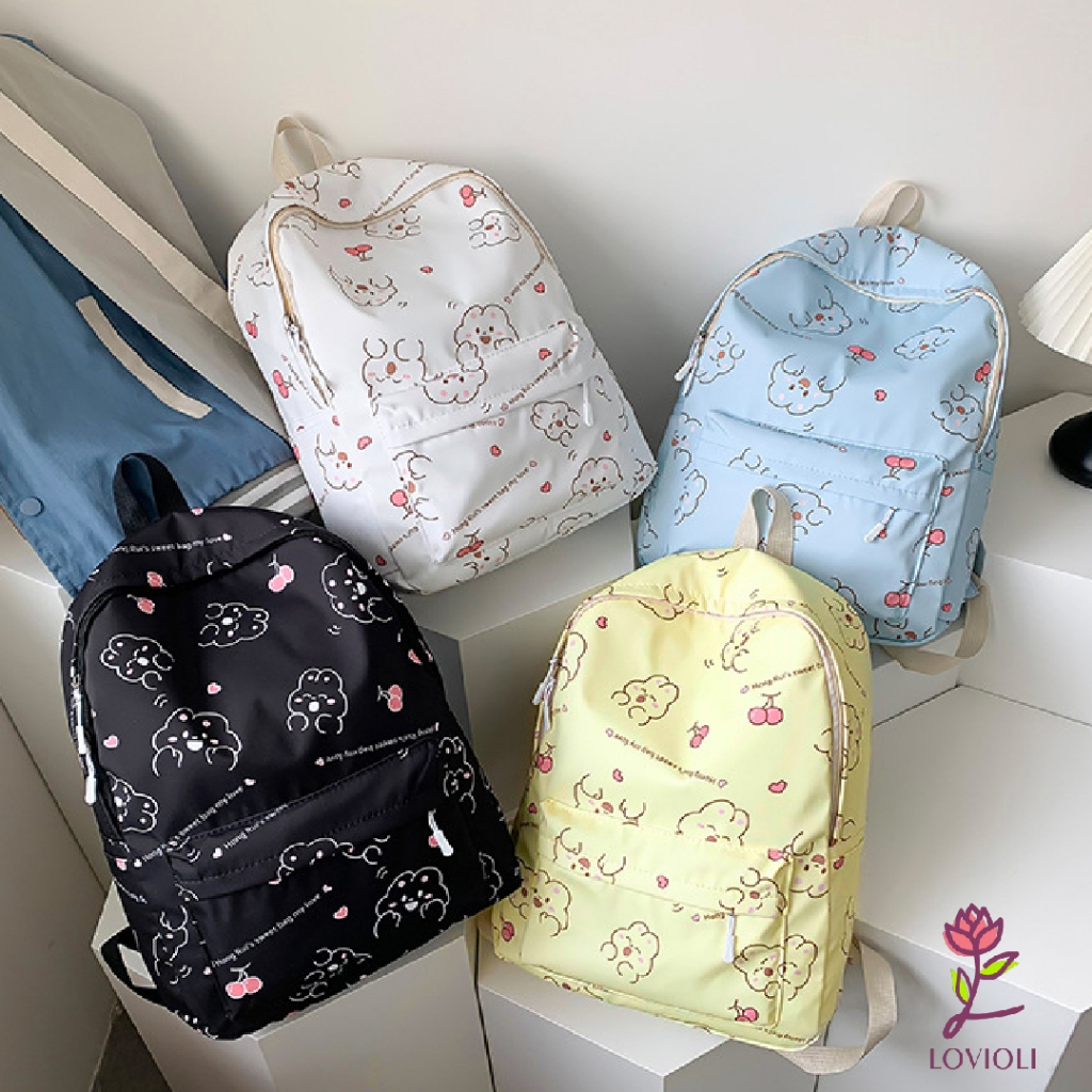 Jual Lovioli Taeyeon Bag Tas Ransel Wanita Motif Bear Korean Style ...