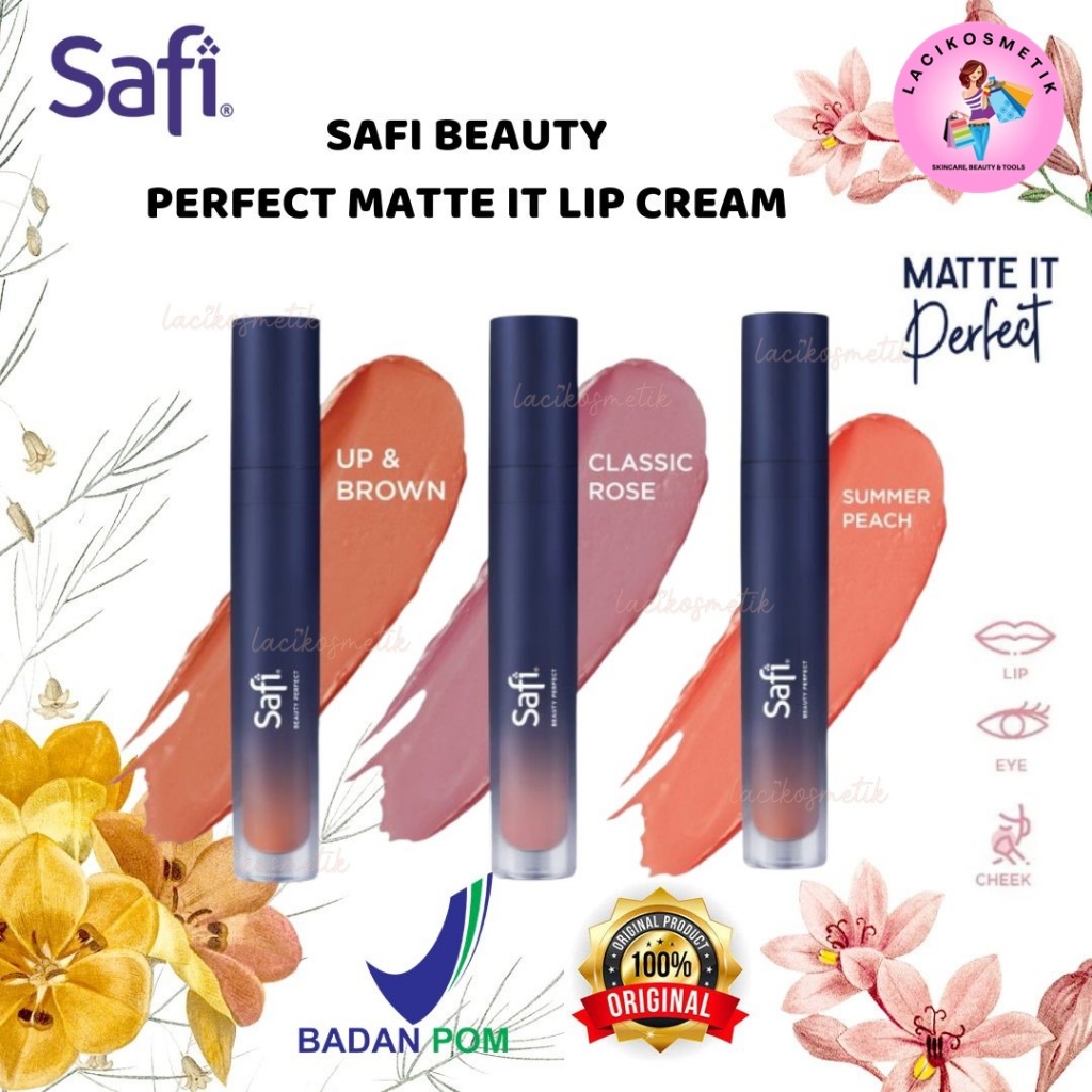Jual LACIKOSME SAFI BEAUTY PERFECT MATTE IT - SAFI BEAUTY PERFECT LIP CREAM BPOM ORIGINAL ...