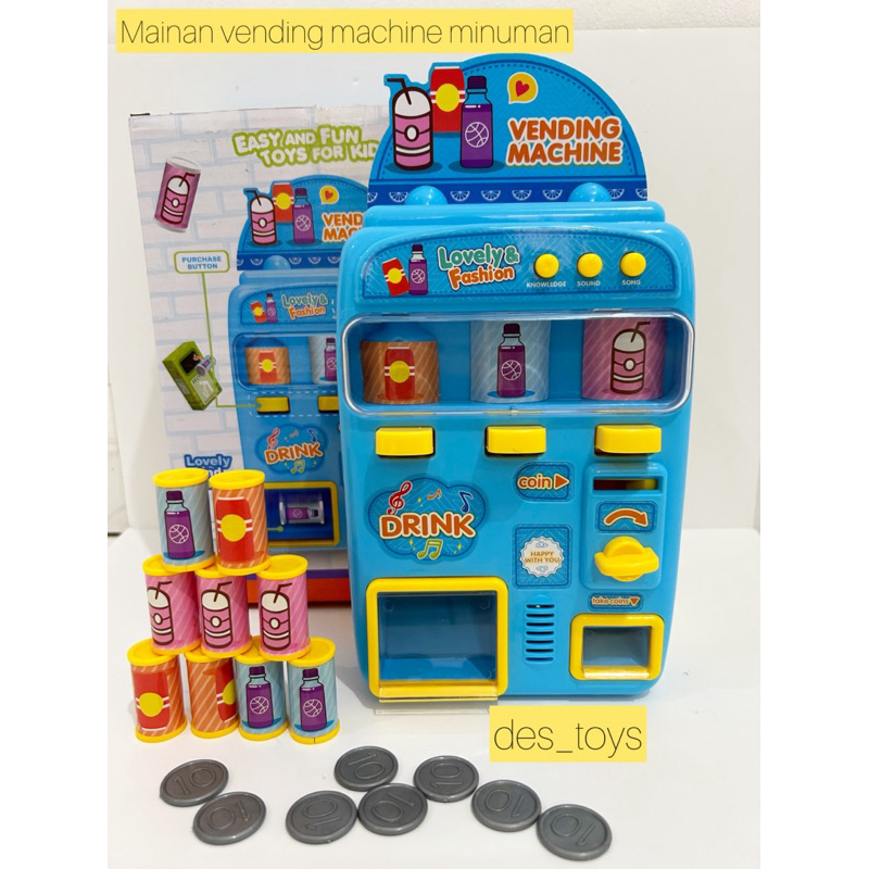 Jual NEW!! MAINAN ANAK VENDING MACHINE MINUMAN/MAINAN MESIN MINUMAN ADA ...