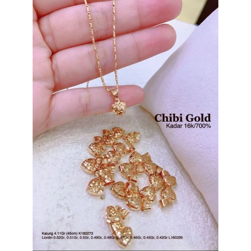 Jual CHIBI GOLD - Liontin love emas 700 kadar 16k | Shopee Indonesia