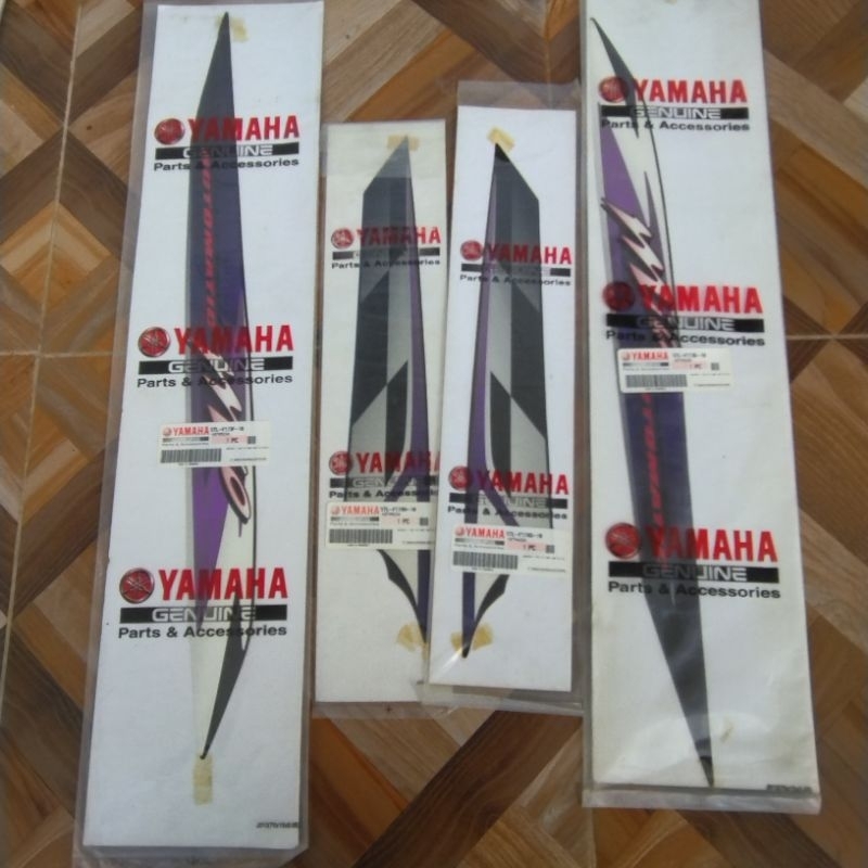 Jual stripping yamaha mio biru kotak bendera 5tl sticker | Shopee Indonesia