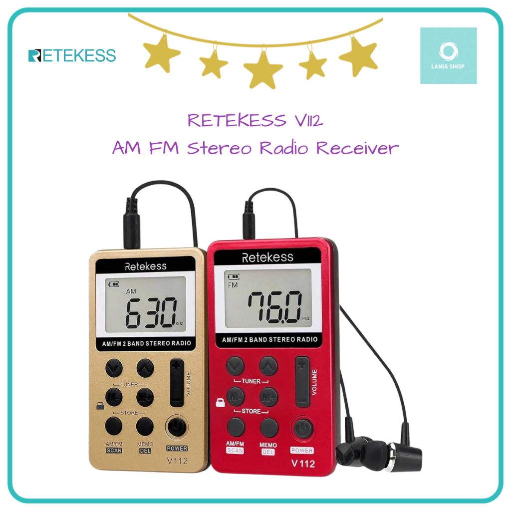 Jual RETEKESS V112 - AM FM Stereo Radio Receiver - Radio FM Portabel ...