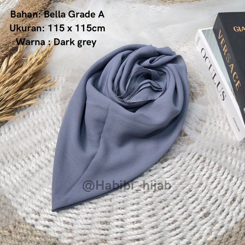 Jual Bella Square Polycotton 115 X 115 Jahit Tepi Kecil Premium 78 Warna Hijab Segi Empat ...