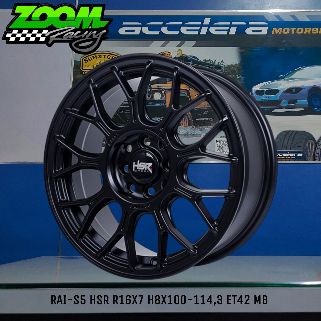 Jual Pelek Toyota Yaris Trd Velg HSR RAI S5 R16x7 Et42 Pcd 4x100 Warna ...