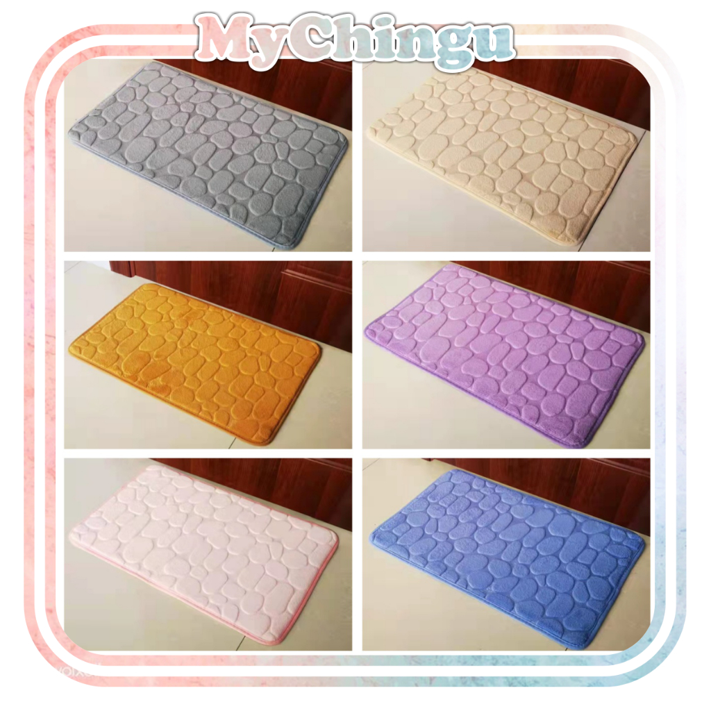 Jual Chingu KS001 Keset Kaki Foam Motif Batu Ukuran 40x60CM Bahan ...