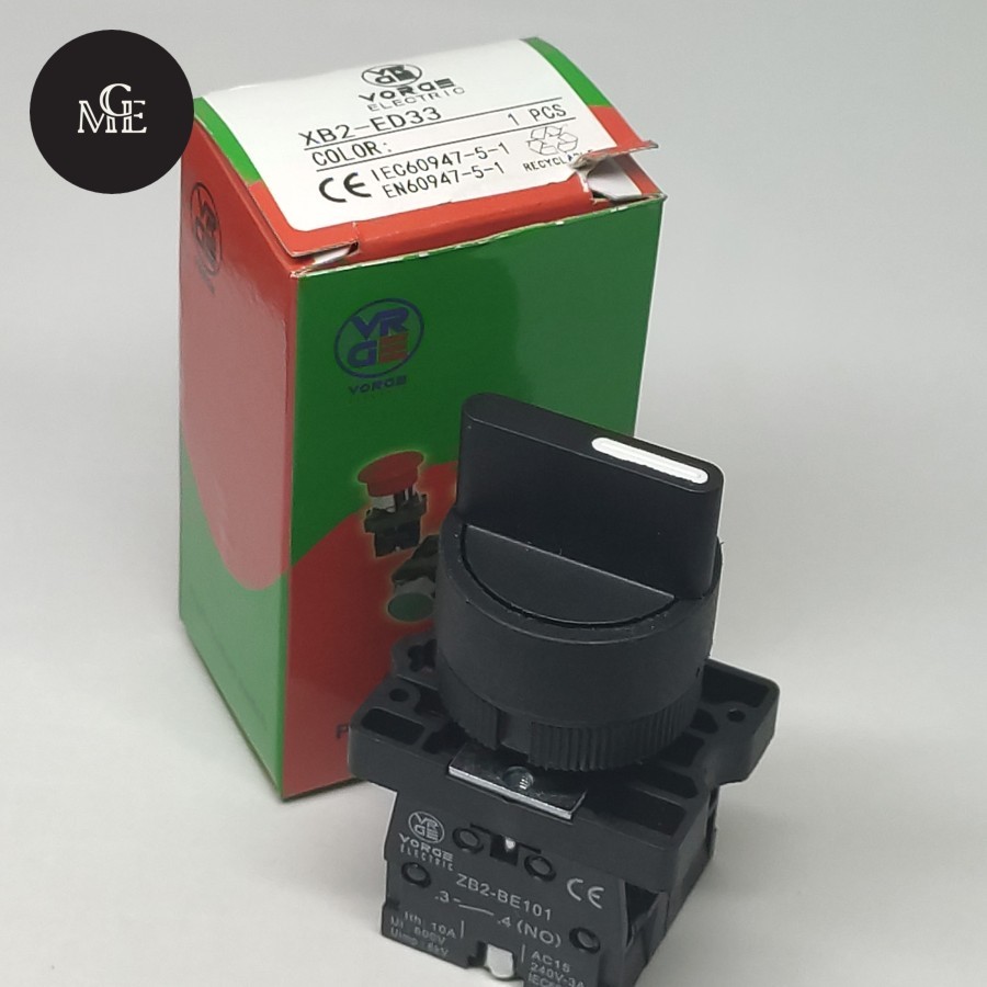 Jual SELECTOR SWITCH VORGE XB2-ED33 bukan LB2 LARKIN 3POSISI 3 posisi ...