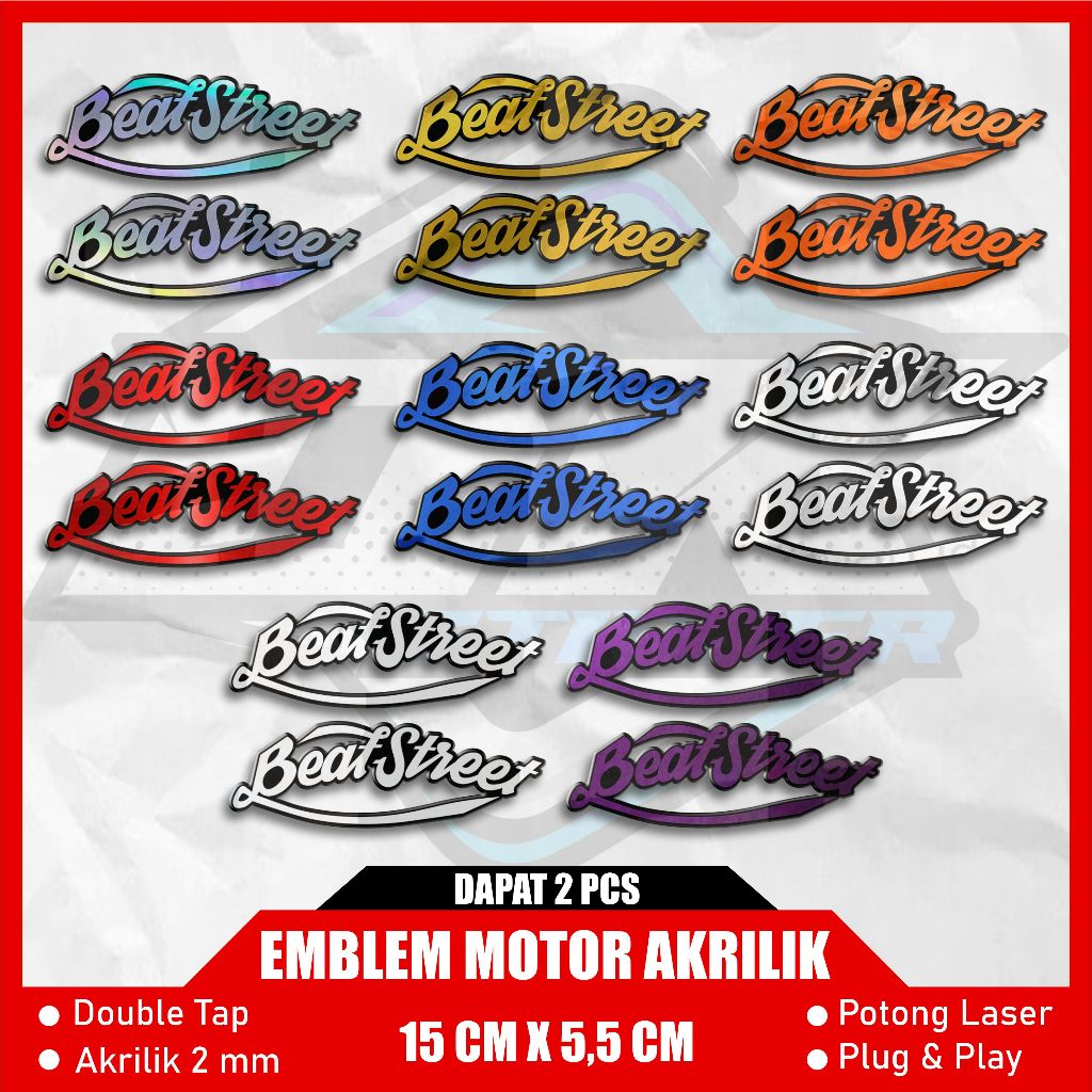 Jual Emblem Motor BEAT STREET / Emblem BEAT STREET imbul / Emblem ...