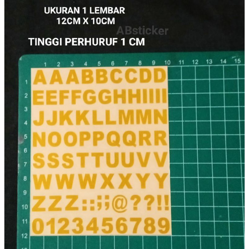 Jual Stiker Abjad Sticker Huruf Cutting | Shopee Indonesia