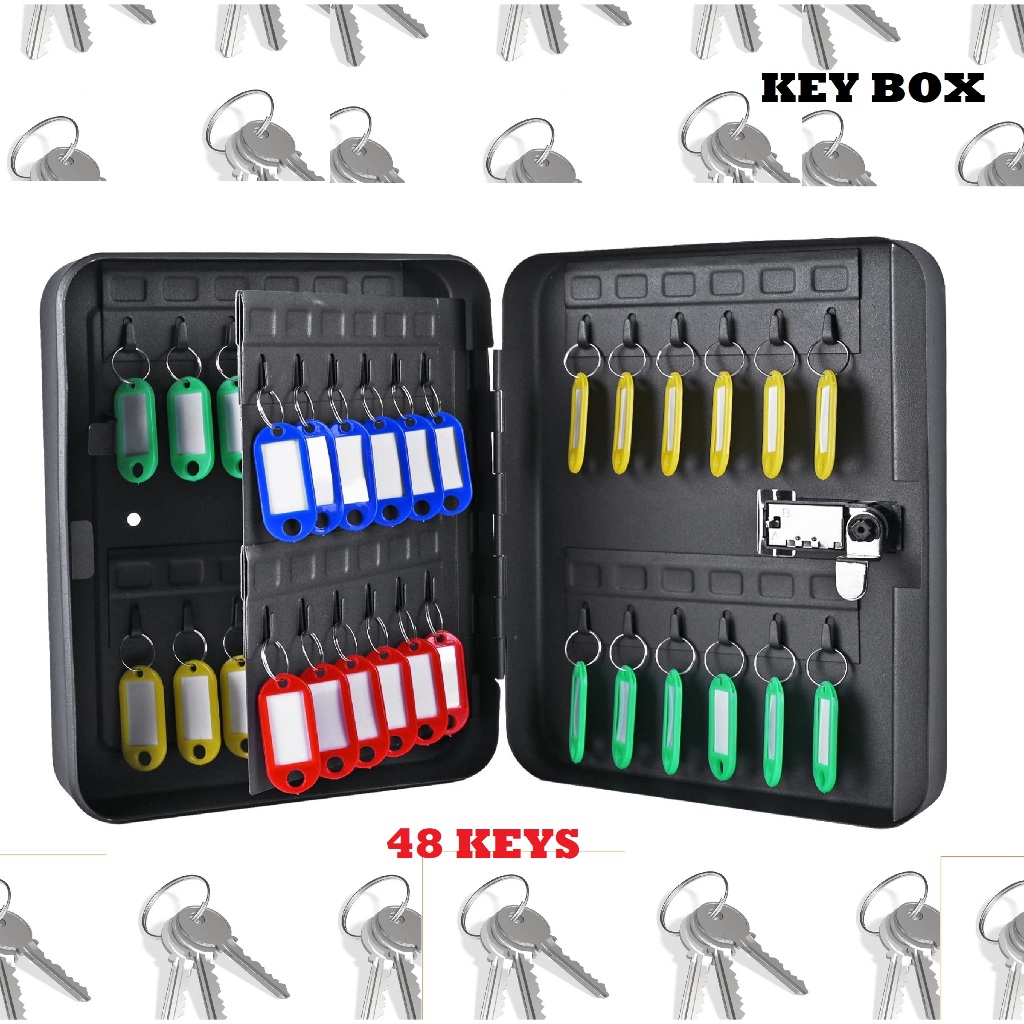 Jual KEY BOX TEMPAT PENYIMPANAN KUNCI WALL MOUNT SAFE BOX GANTUNGAN KUNCI slot 48 KEYBOX ...