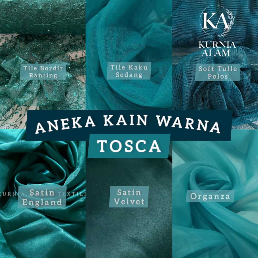 Jual Kain Premium Satin Velvet Organza Soft Tulle Warna Tosca Bahan ...