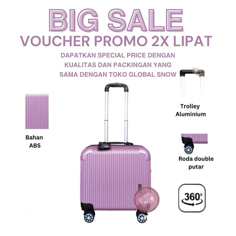 Jual Koper 17inch Polo Fans / Global Snow / Koper 17 inch Travel ...