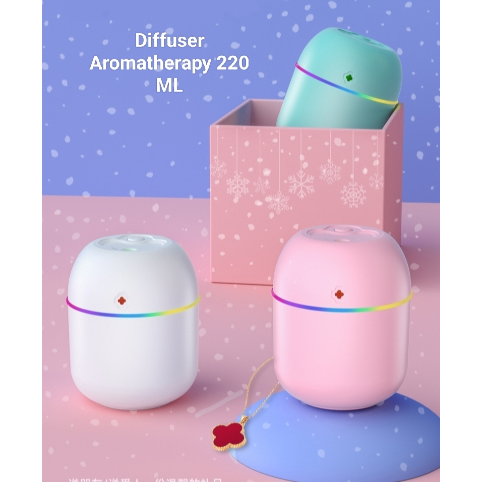 Jual Diffuser Humidifier 220 ML with 7 colour LED light -Oil ...