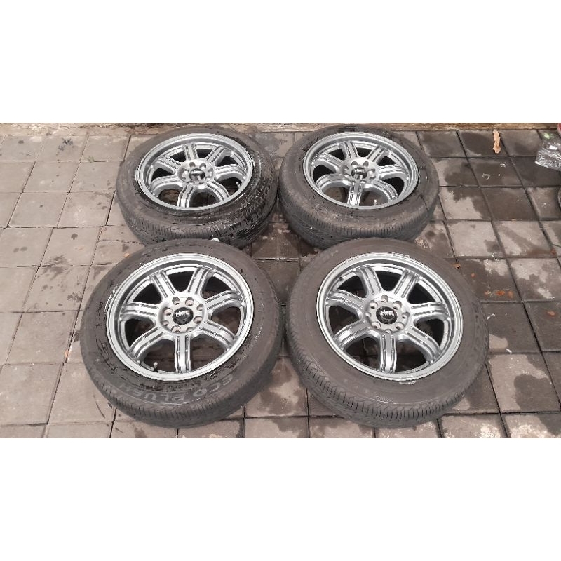 Jual VELG BEKAS MOBIL RACING HSR SIAK RING 16 + BAN 195 60 16 80% | Shopee Indonesia