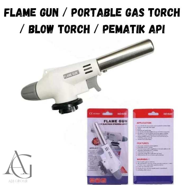 Jual Flame Gun Gas Torch Pemantik Api Portable Alat Bakar BBQ Blow / Alat Bakar Arang / Kepala ...