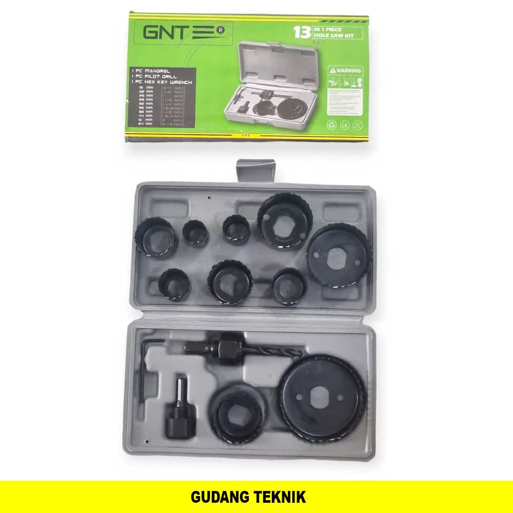 Jual Mata Bor Hidroponik GNT Hole Saw 11pc Untuk Pelubang Kayu Bambu ...