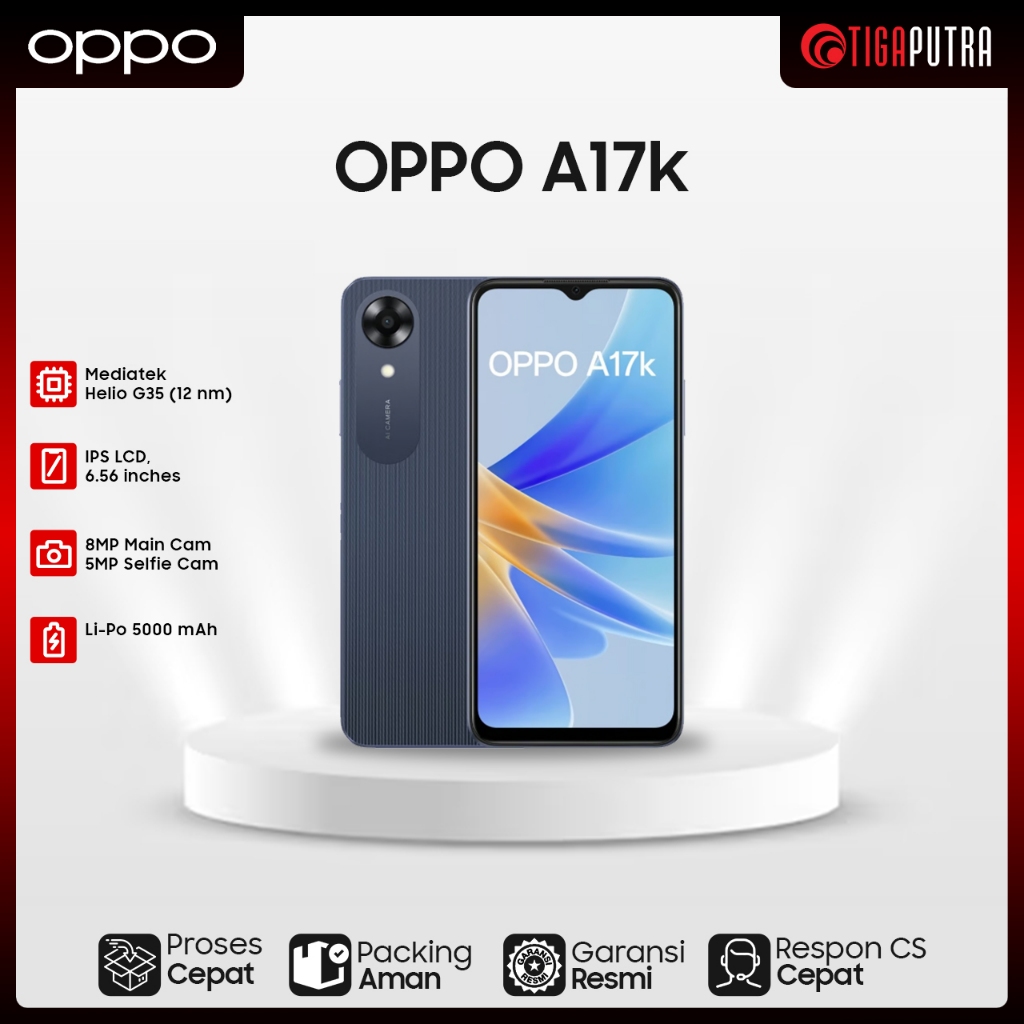 Jual Oppo A17k (Ram 3GB, Rom 64GB, IPX4 Water Resistance) | Shopee ...