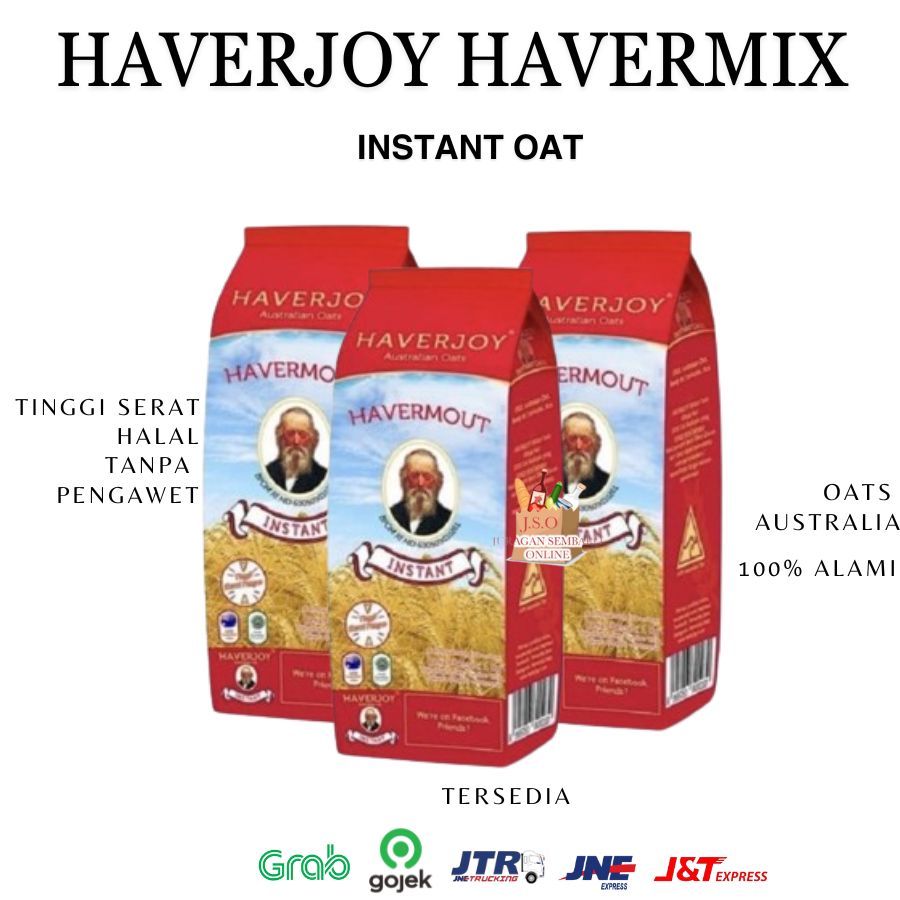 Jual (JSO) Haverjoy Instant Merah 500gr / australian oat / oatmeal ...