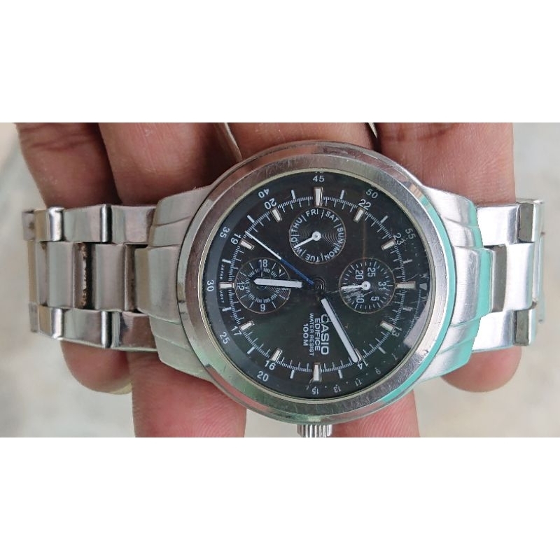 Jual jam tangan pria original casio edifice 1794 EF-305 second | Shopee ...