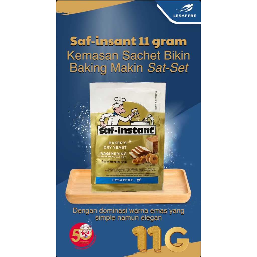 Jual [NEW PACAKGING]Saf-instant Ragi kering [4 sachet/pak] | Shopee ...