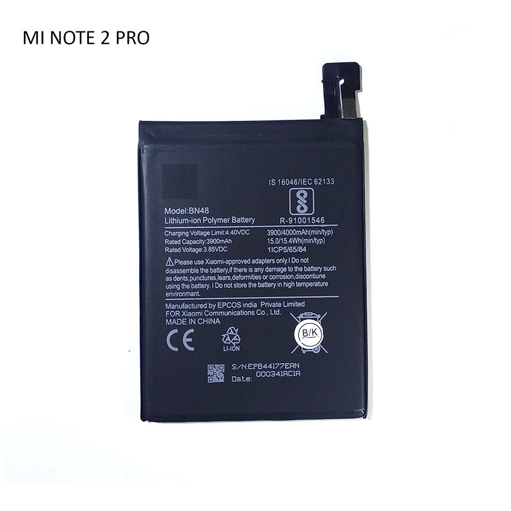 Jual BATERAI XOMI BN48 / REMI NOTE 6 PRO / MI NOTE 2 PRO BATTERY ...