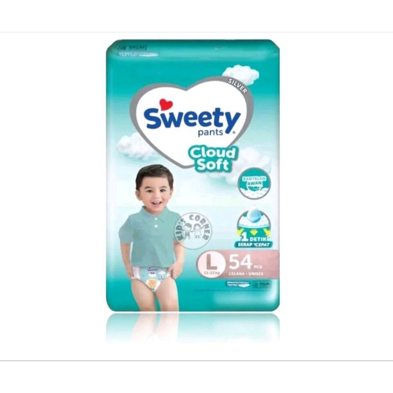 Jual Sweety silver pants S66/ M60 / L54 popok bayi tipe celana pempers ...