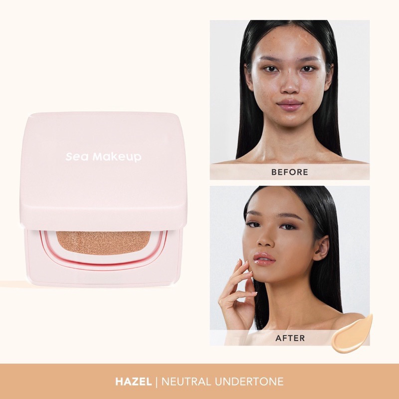 Jual SEA MAKEUP Acne Cover & Smooth (CUSHION, TWC, LOOSE POWDER ...