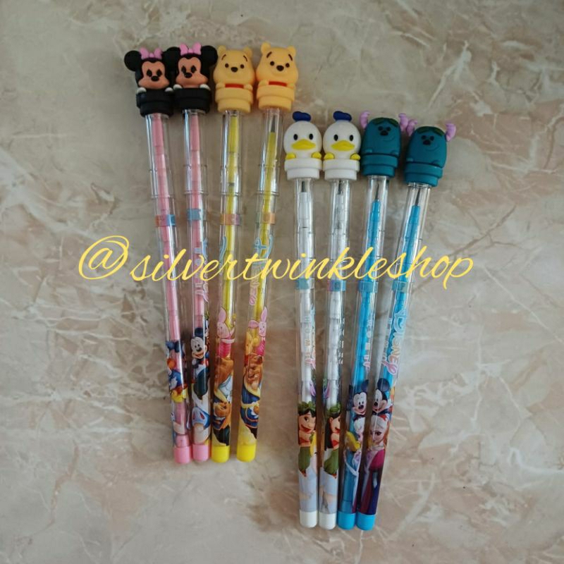 Jual Pensil benzia sambung susun fancy karakter winnie the pooh tsum ...