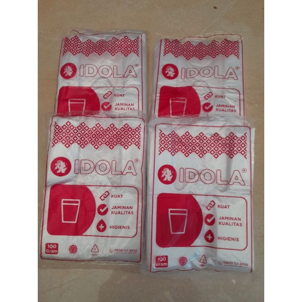 Jual Plastik pop ice untuk 1 cup isi 100gram (+-107 lembar) TERLARIS ...