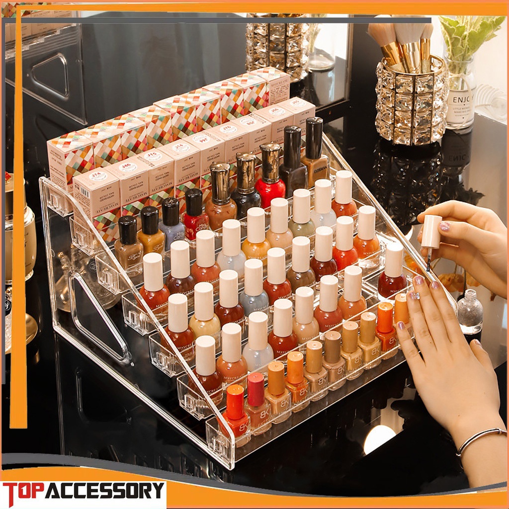 Jual Rak Organizer Acrylic Rak Kutek Rak Lipstick Rak Kosmetik Rak ...
