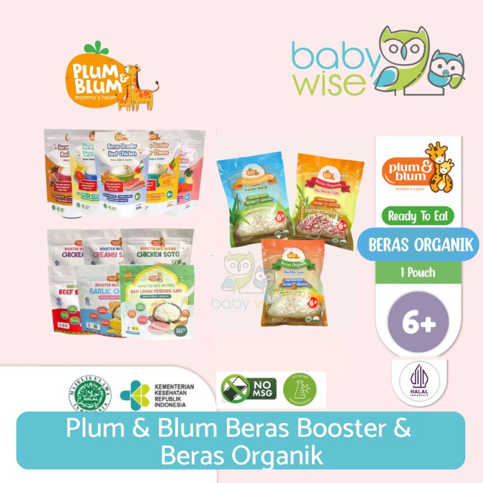 Jual Plum & Blum Beras Booster & Beras Organik - MPASI Rice BB Booster ...