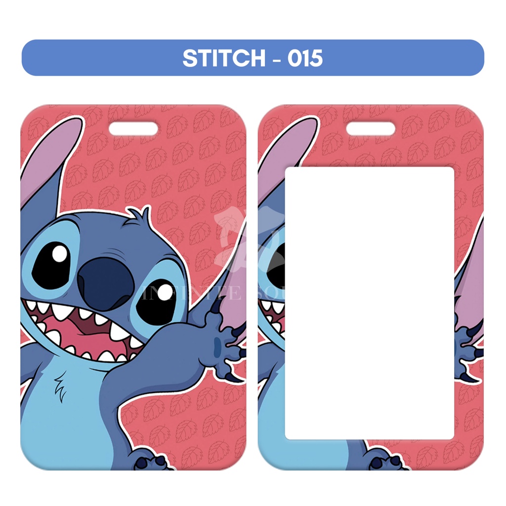 Jual (N009) Nametag Stitch TANPA TALI / Card Holder Motif Stitch / ID ...