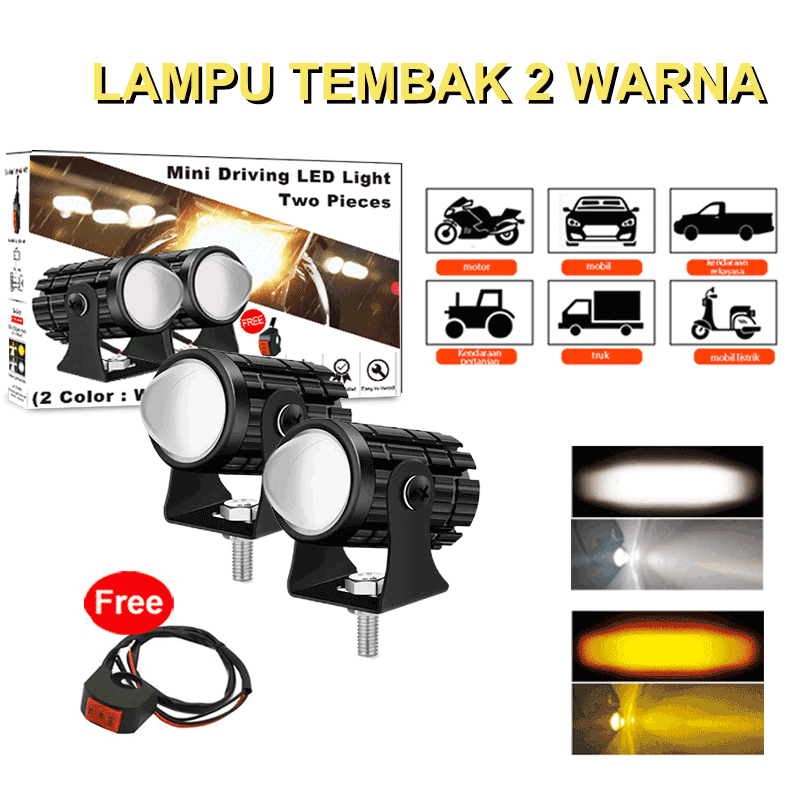 Jual ZACRO Original lampu tembak laser motor penggerak eksternal 2 ...