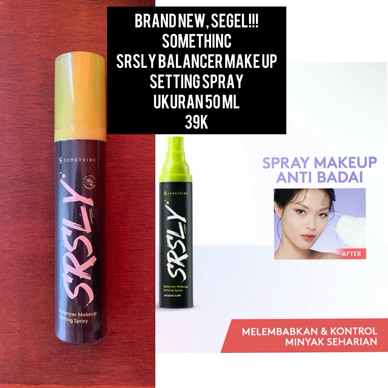 Jual SOMETHINC SRSLY Balancer Make Up Setting Spray, ukuran 50 mL ...