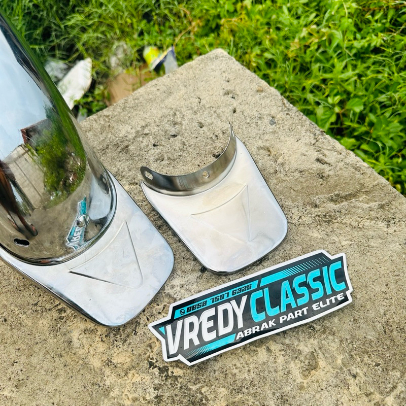 Jual kepet slebor CB 125 CB 100 PRES SHJ TEBAL CROM kepet talang air ...