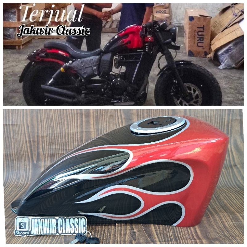 Jual Tangki Custom Japstyle Tangki Bobber Sporter sportster Chopper ...