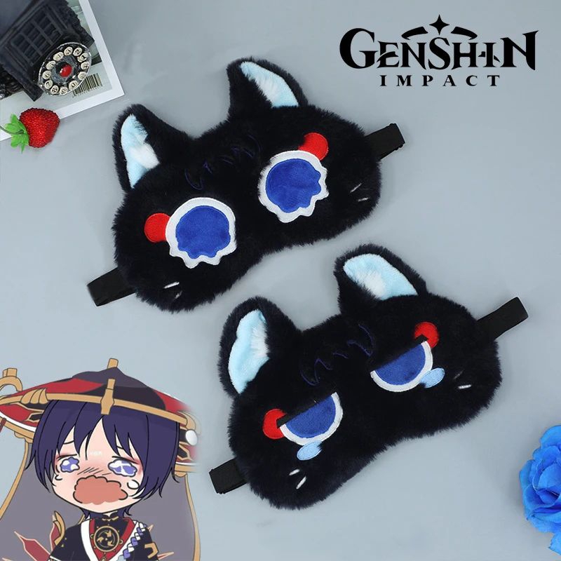 Jual Wanderer Scaramouche Scarameow Eye Mask Cover Sleeping | Shopee ...